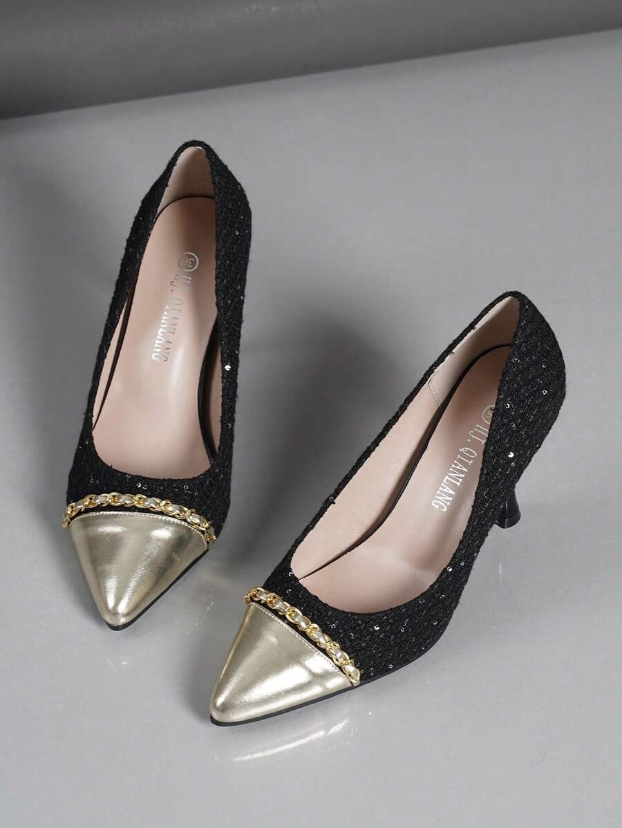 Talons Hauts Pour Femmes En Cuir Verni À La Mode Printemps/automne Avec ...