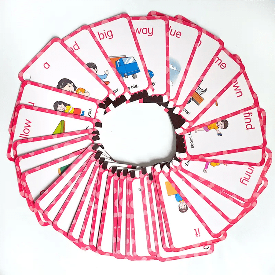 220 Sight Words Cards For Kids Vocabulary Building Montessori Learning ...