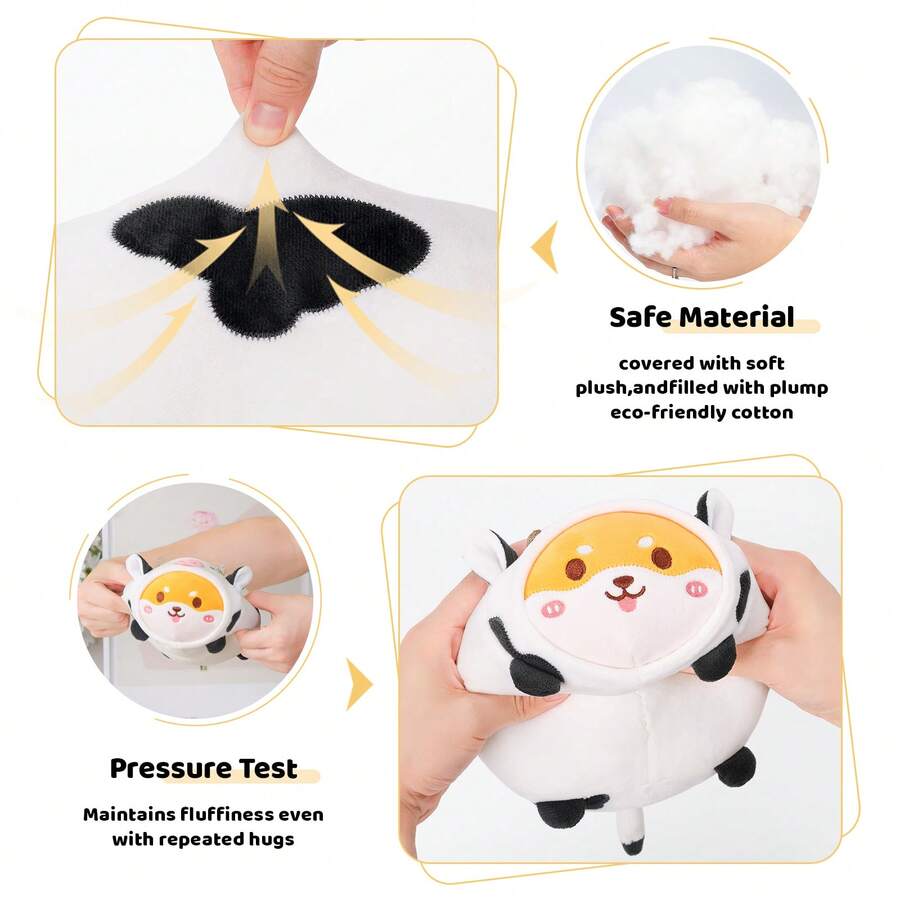 AIXINI Cute Cat Bee Plush Pillow Kawaii Kitten Honeybee Stuffed Toy ...