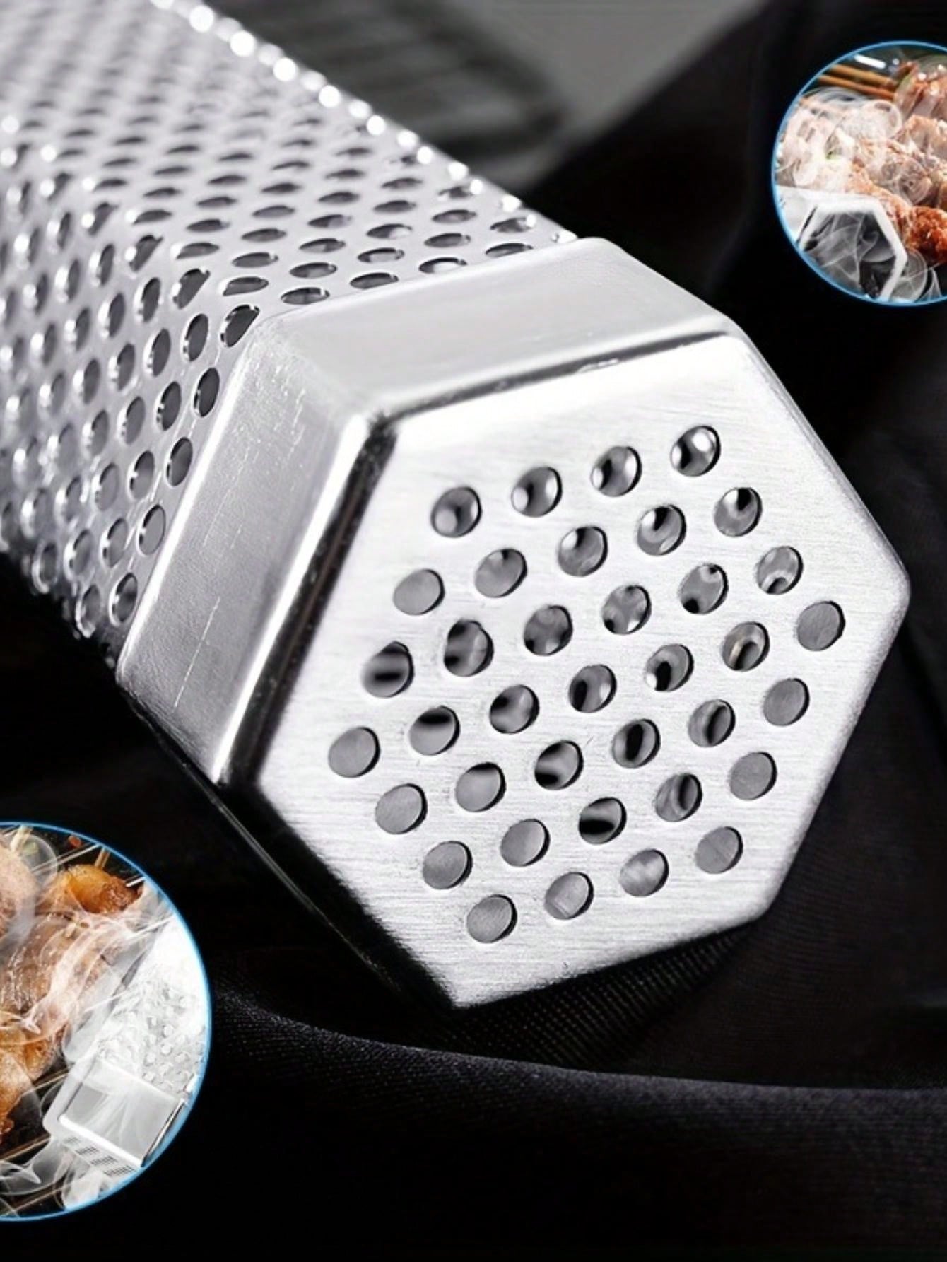 Stainless Steel Smoke Furnace Hollow Particle Smoke Pipe Barbecue ...