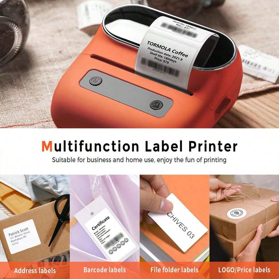 Phomemo M220 Label Maker, Upgraded 3" Barcode Label Printer, Portable ...