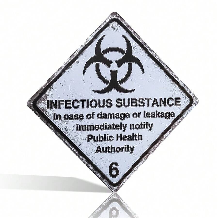 Dangerous Infectious Substances Black Industrial And Process Infectious ...