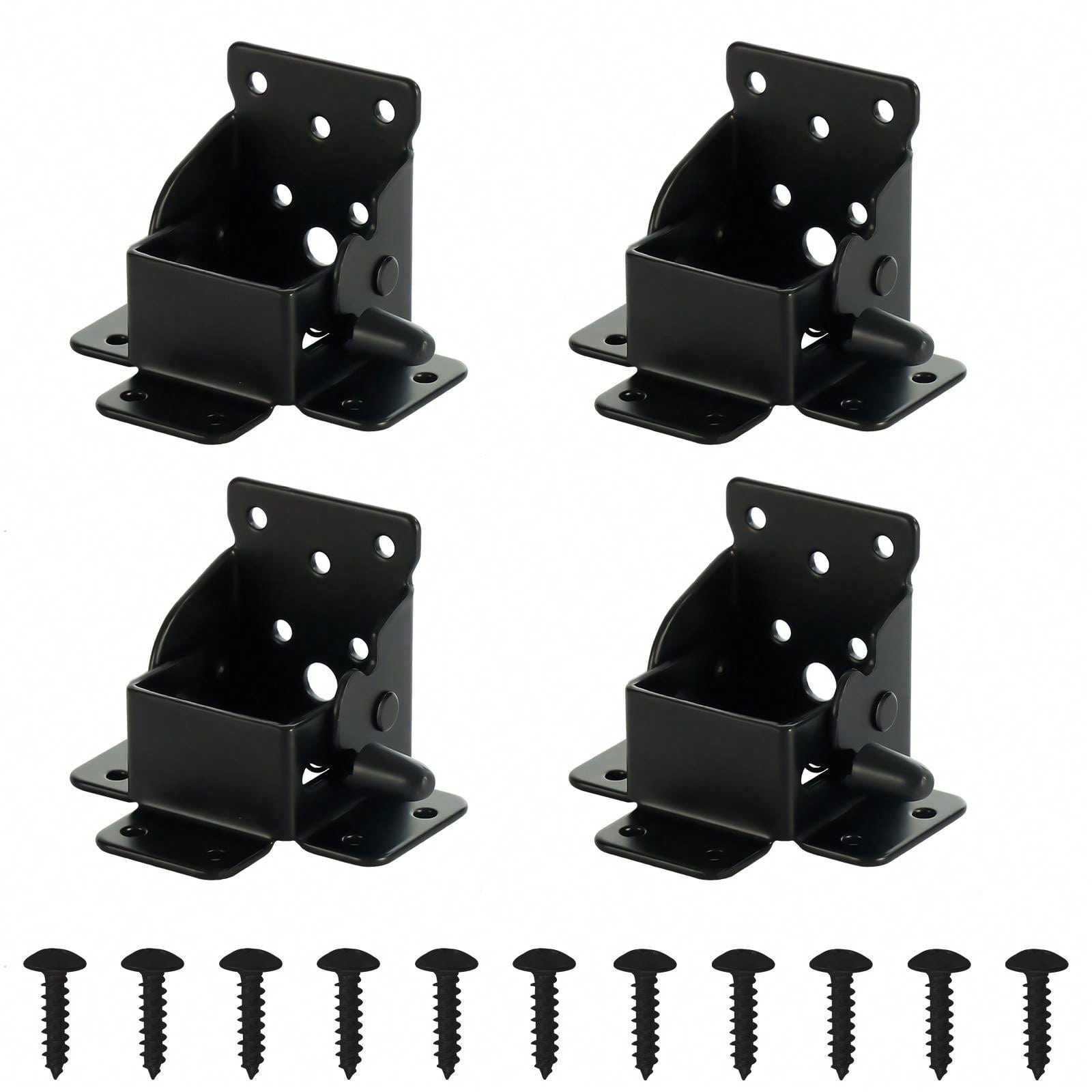 Folding Table Legs Brackets 4 PCS,Ninety degree side brake folding ...