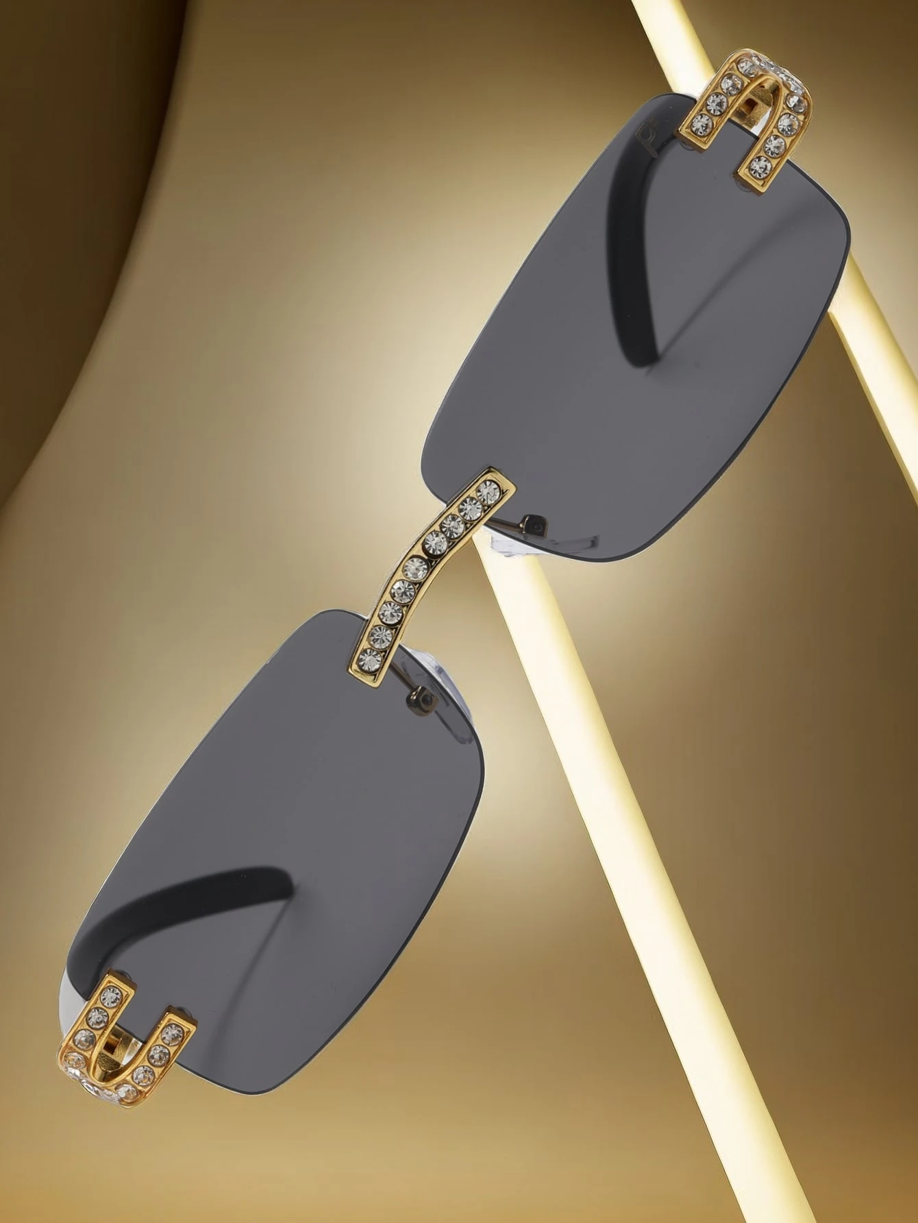 1pc Polasup Fashion Sunglasses With Rhinestone Detail For Men And Women ...