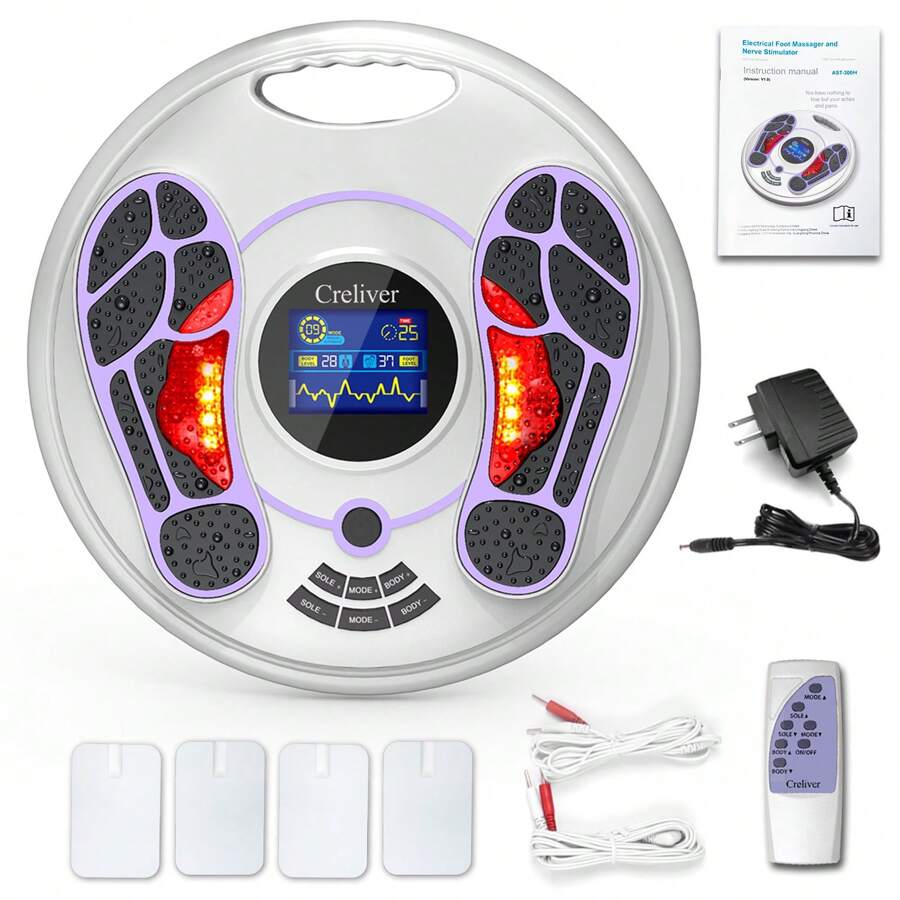 Ems And Tens Foot Circulation Stimulator Electric Ems Foot Massager For