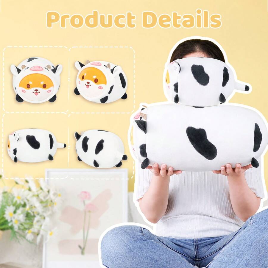 AIXINI Cute Cat Bee Plush Pillow Kawaii Kitten Honeybee Stuffed Toy ...
