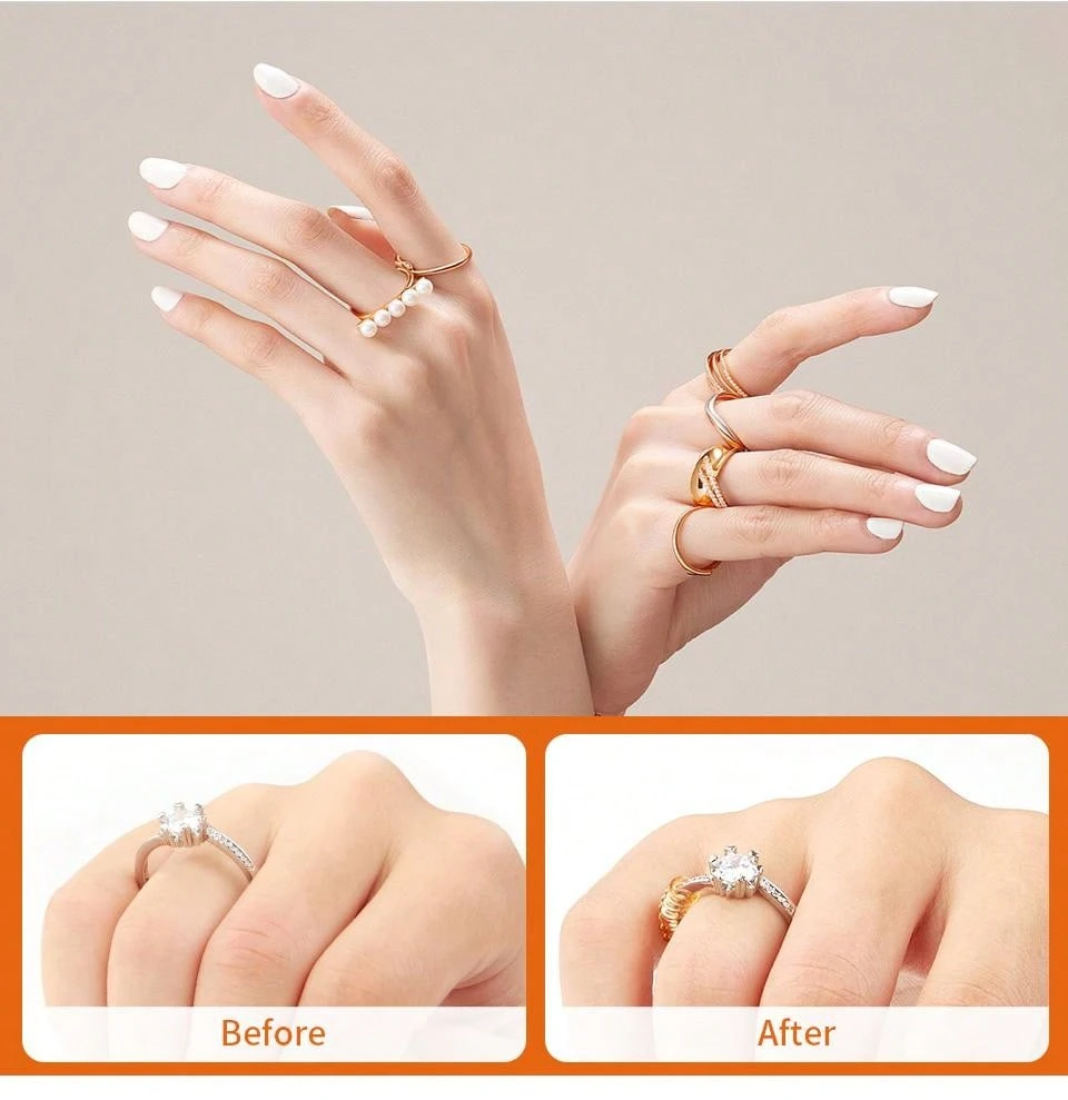 Ring Size Adjuster, Invisible Ring Sizer, Tightener, Reducer, Guard ...