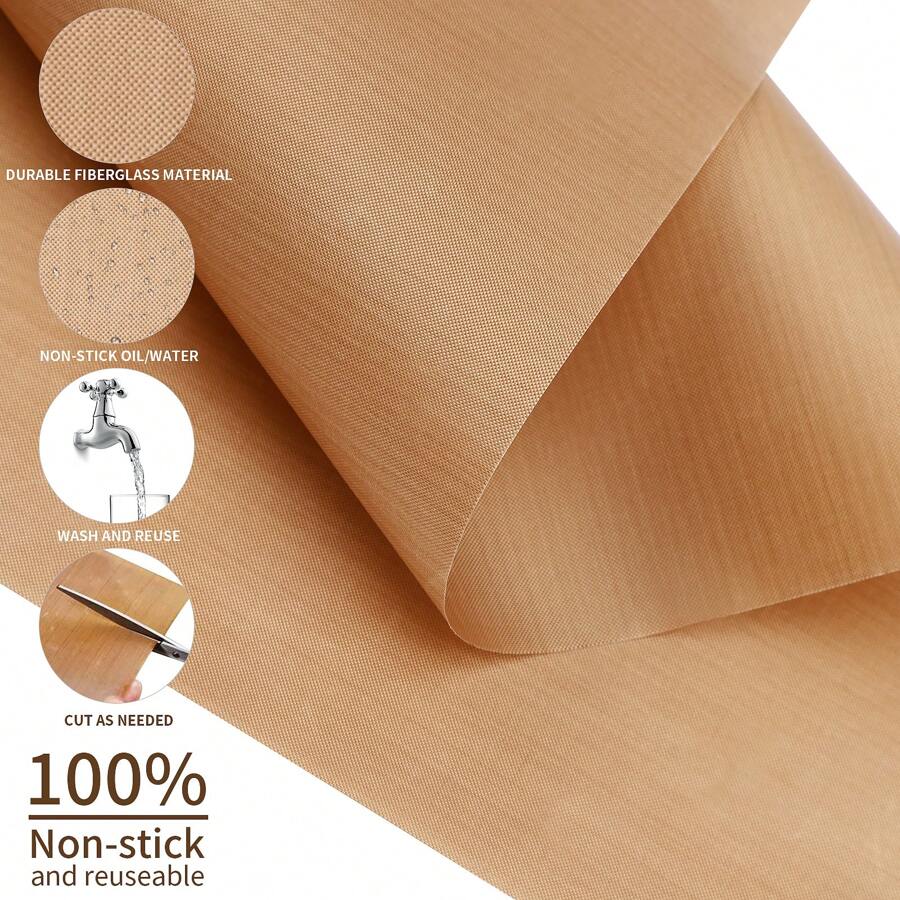 Reusable Baking Mats, 6 Pack Non Stick Teflon Mats PTFE Teflon Sheet ...