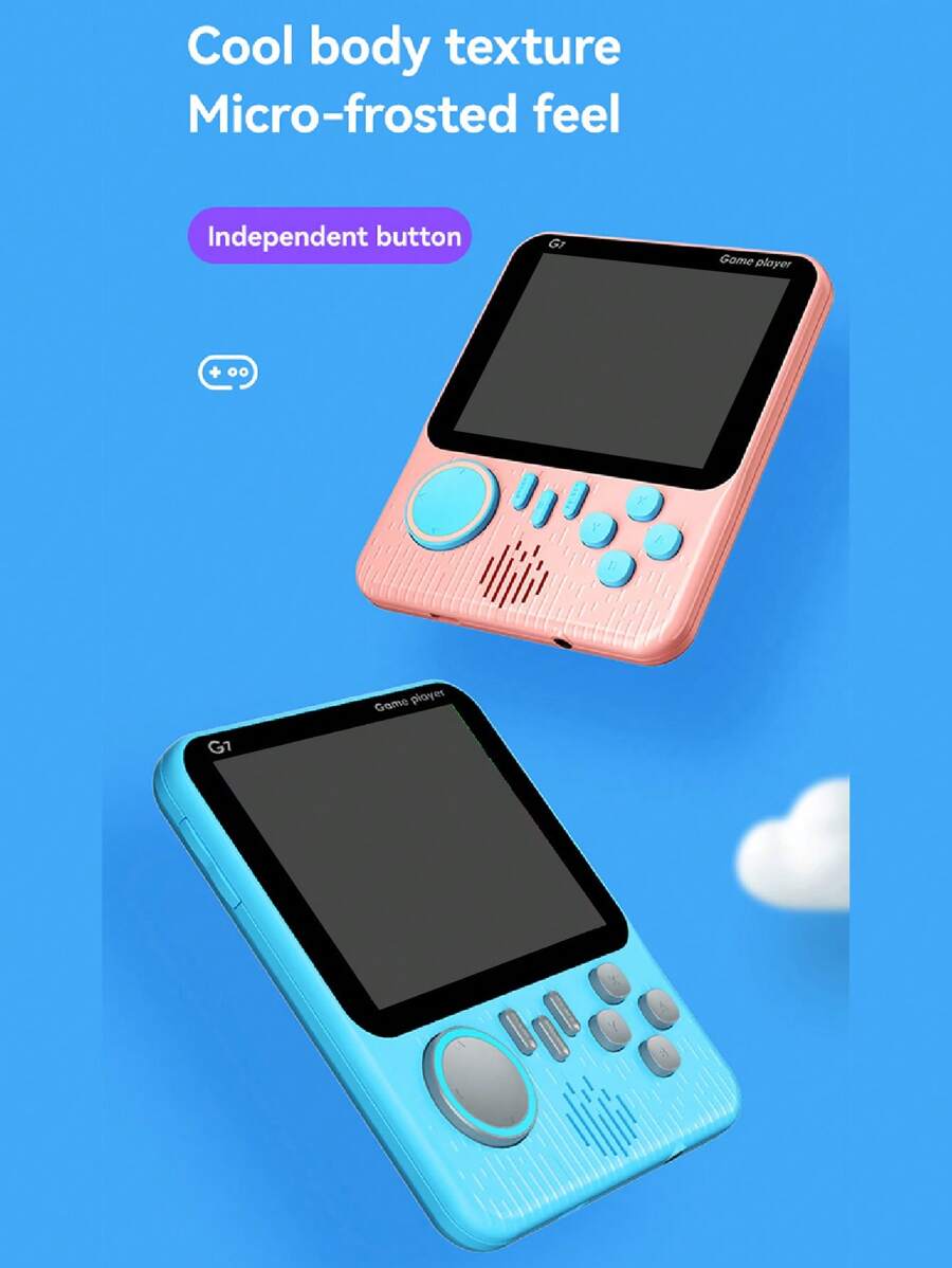 Reletech G7 Handheld Game Console, Retro Game Console, 500 Classic FC ...