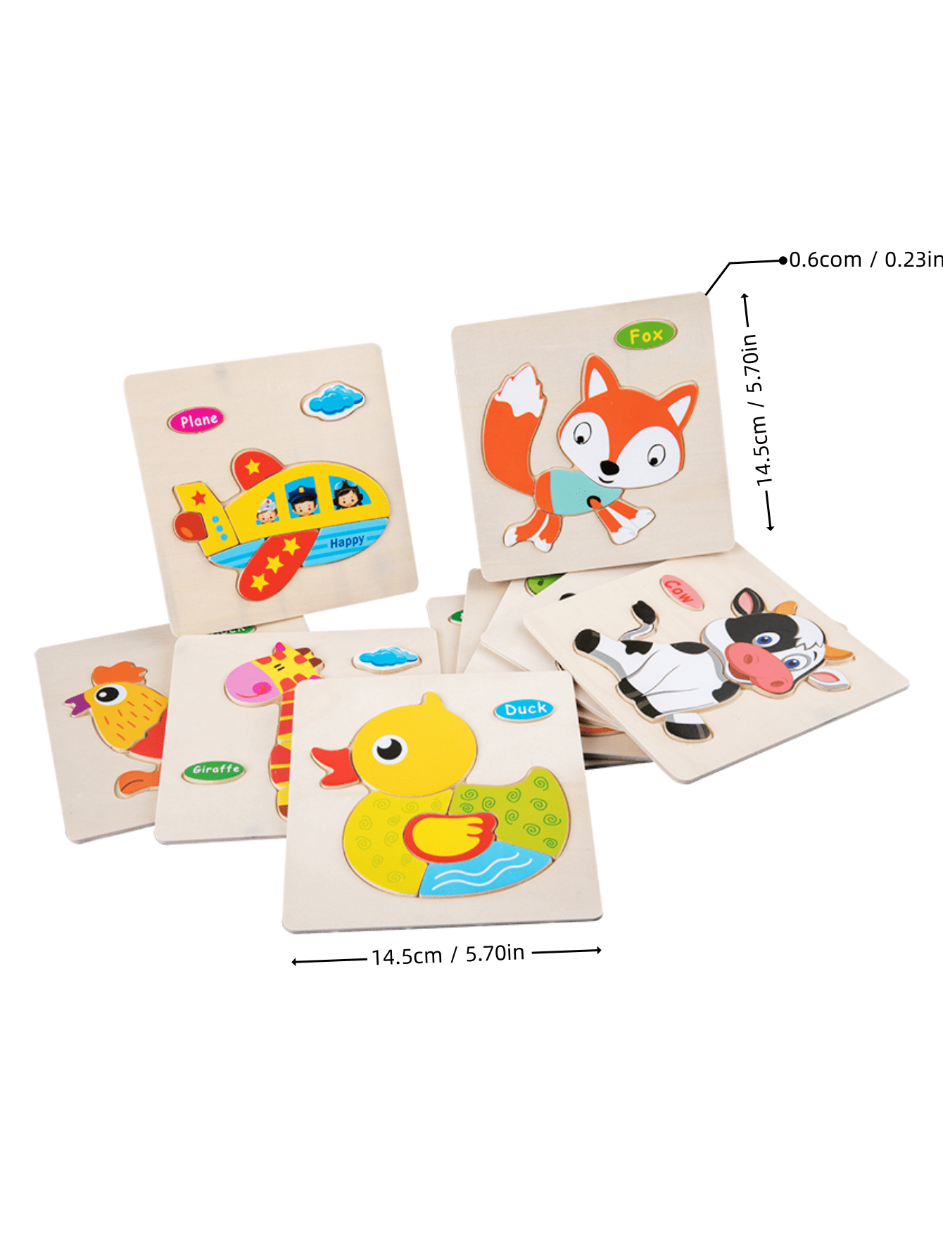 Frühes Lern Holzpuzzle Für Babys Und Kleinkinder, 3d Puzzle Board Mit ...