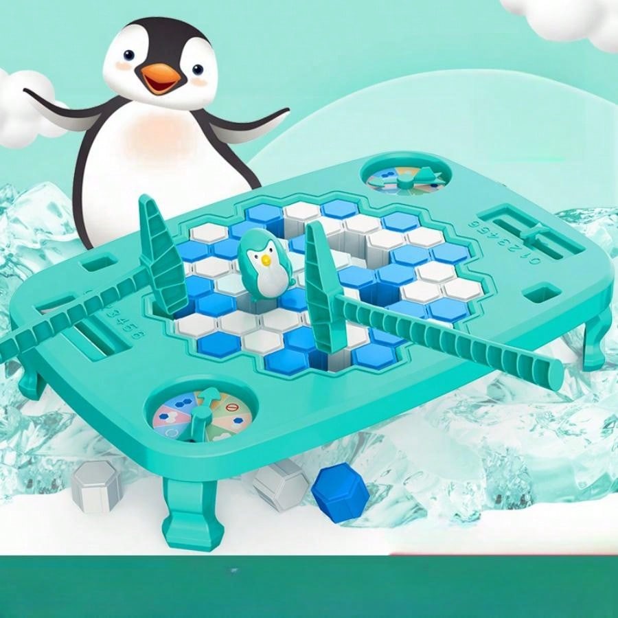 1 Set Of Penguin Knocking On The Ice Parent-child Interactive ...