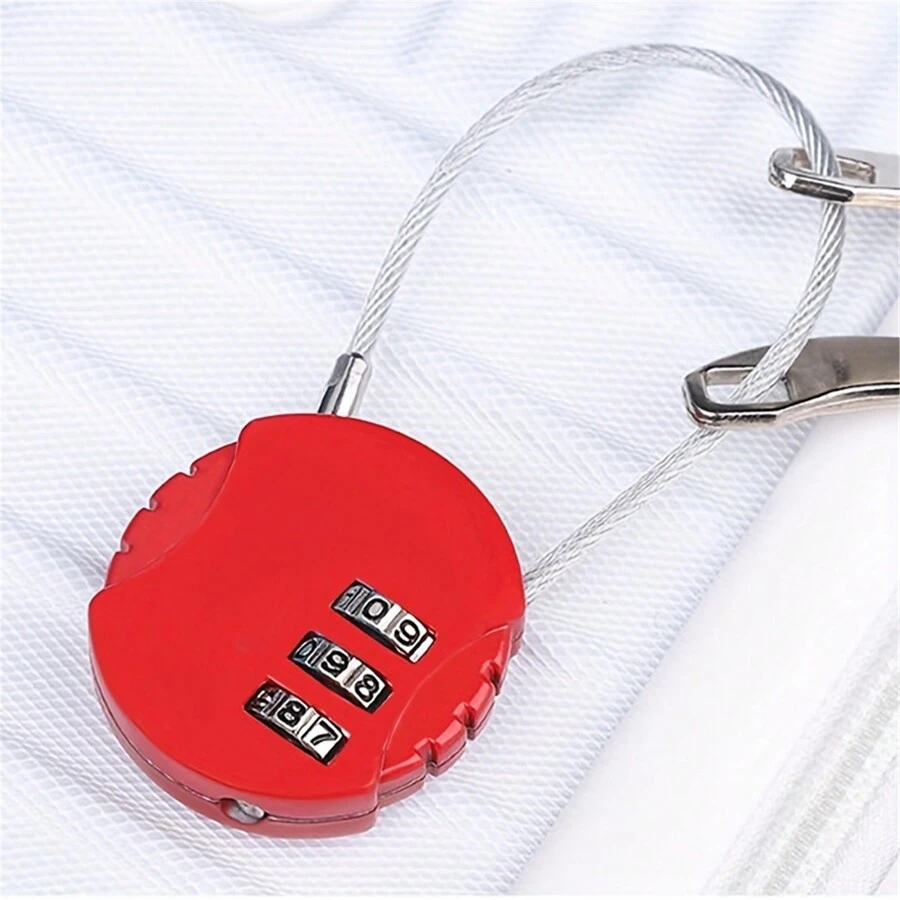 Wire Rope Combination Lock Padlock Luggage Bike Custom Combination Lock ...