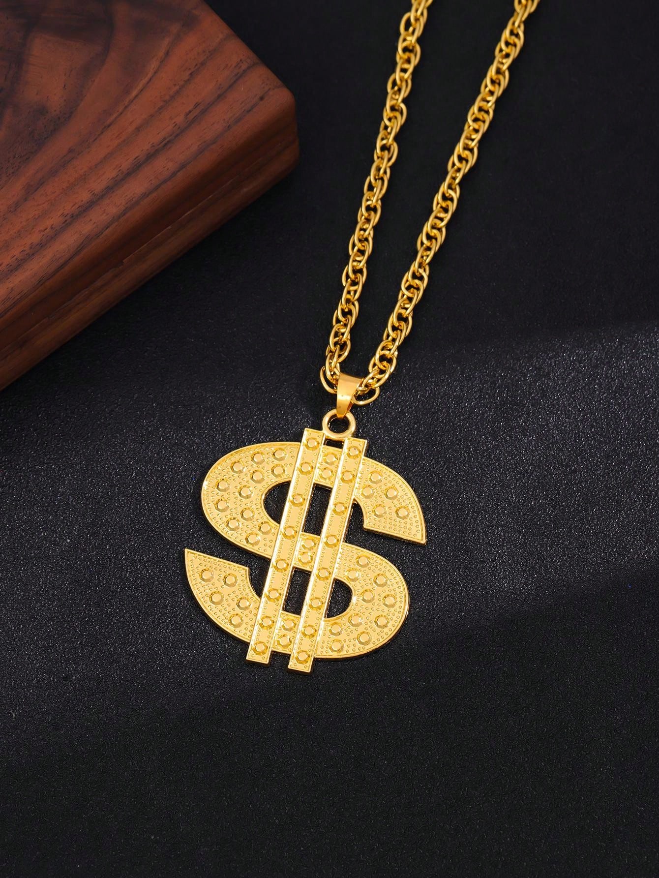 Men's Dollar Sign Pendant Necklace Money Dollar Chain Necklace | SHEIN EUR