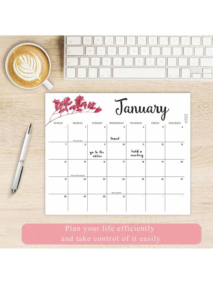 Calendars 2024 Monthly Planner Schedule For ,Creative Sticky Notes ...