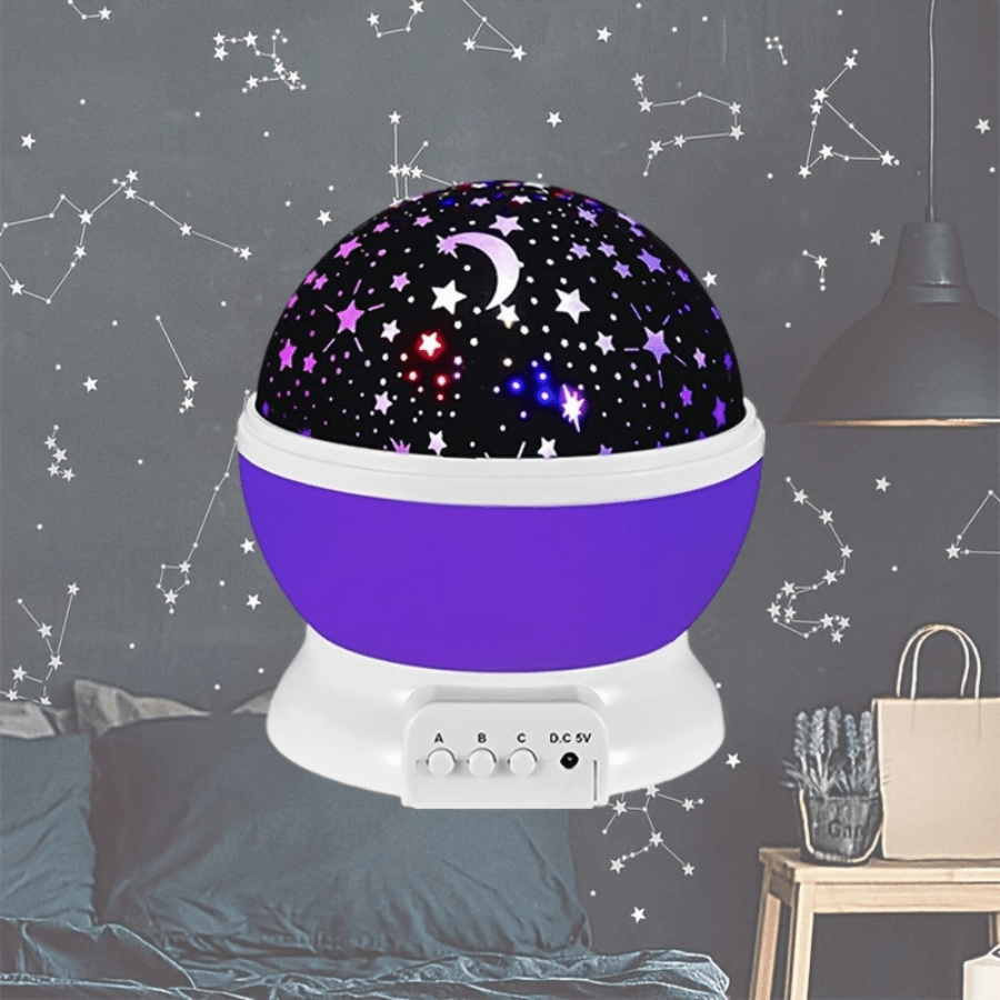 Christmas Decor 1pc Colorful Starry Night Light With Dreamy Projection ...