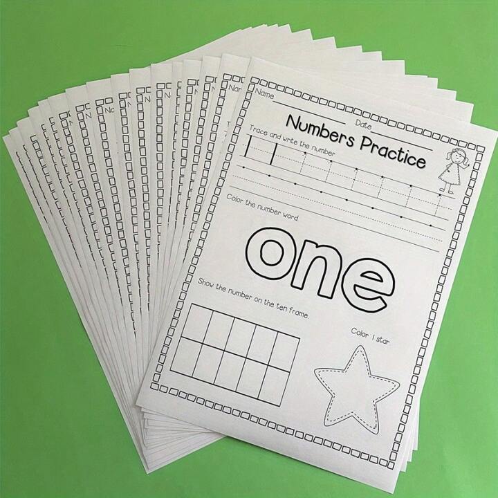 Tracing Numbers 1-100 For Kindergarten: Number Practice Workbook To ...