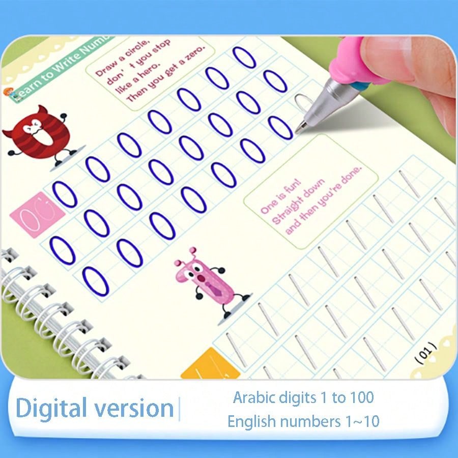 11pcs Children's Calligraphy Practice Set For English, Chinese Pinyin ...