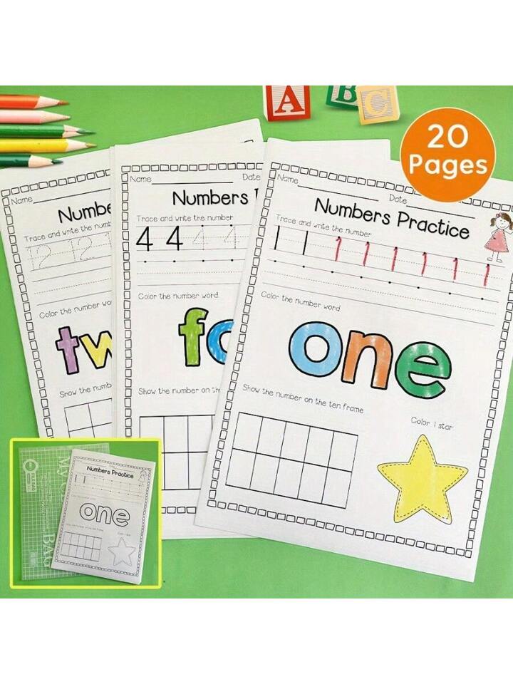 Tracing Numbers 1-100 For Kindergarten: Number Practice Workbook To ...