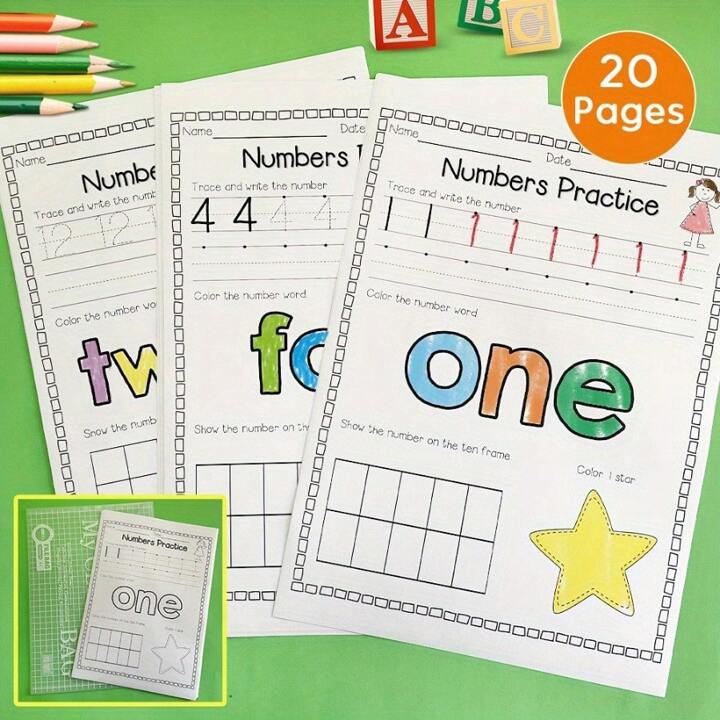 Tracing Numbers 1-100 For Kindergarten: Number Practice Workbook To ...