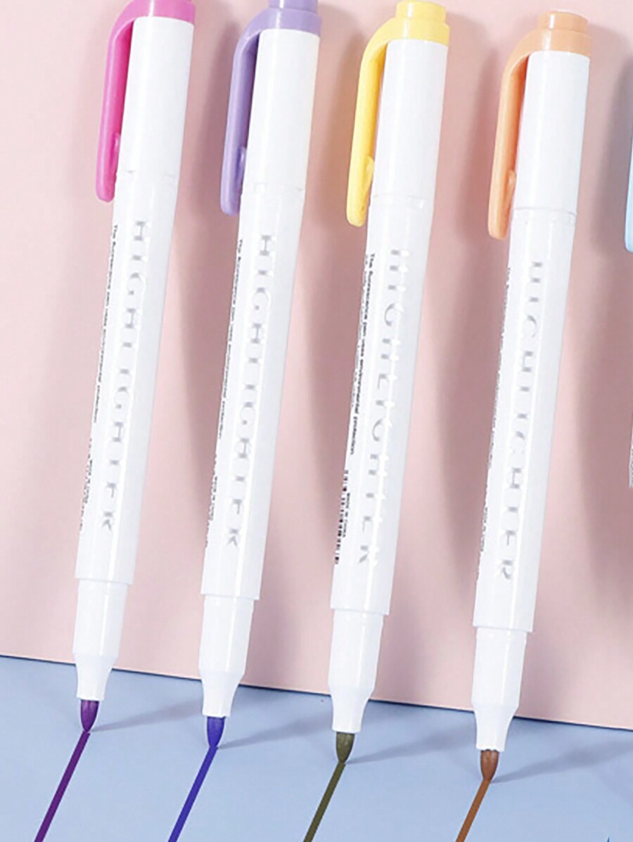 15pcs Warm Color Double Ended Highlighters, Dual Tip Mild color ...