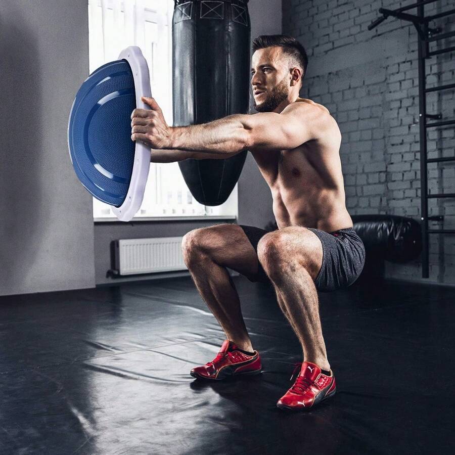 Yes4All 880LBS Premium Half Exercise Ball Balance Trainer, Stability ...