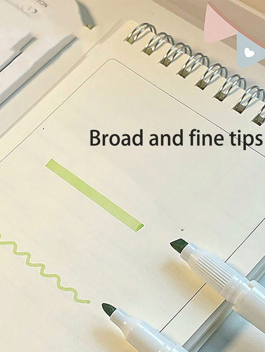 15pcs Warm Color Double Ended Highlighters, Dual Tip Mild color ...