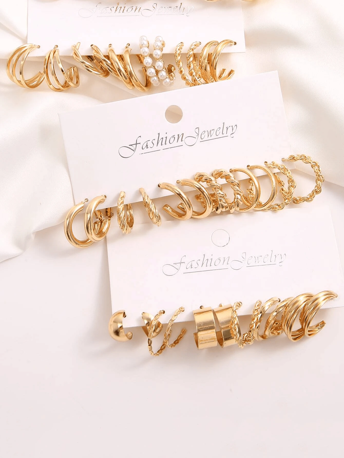 18pairs/Set Butterfly & Faux Pearl Decor Earrings | SHEIN USA