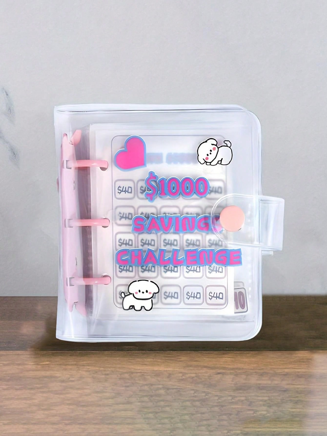 1pc Savings Binder, Money-Saving Challenge Binder, Reusable Budget ...