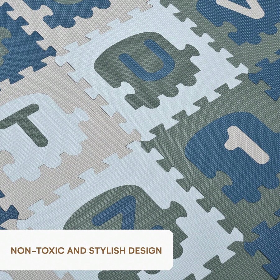 Foam Playmat Numbers & Alphabet - Soft Foam ABC Mat for Floor Babies ...