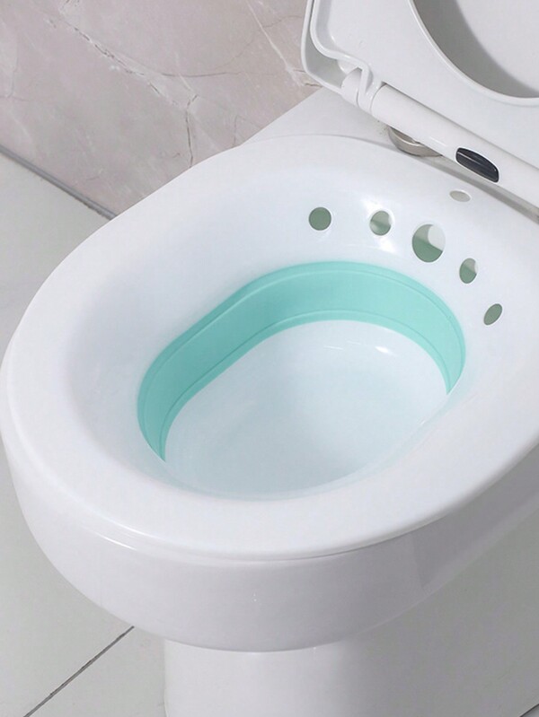 Foldable Bathroom Toilet Seat Sitz Bath Basin, With Cleaning System ...