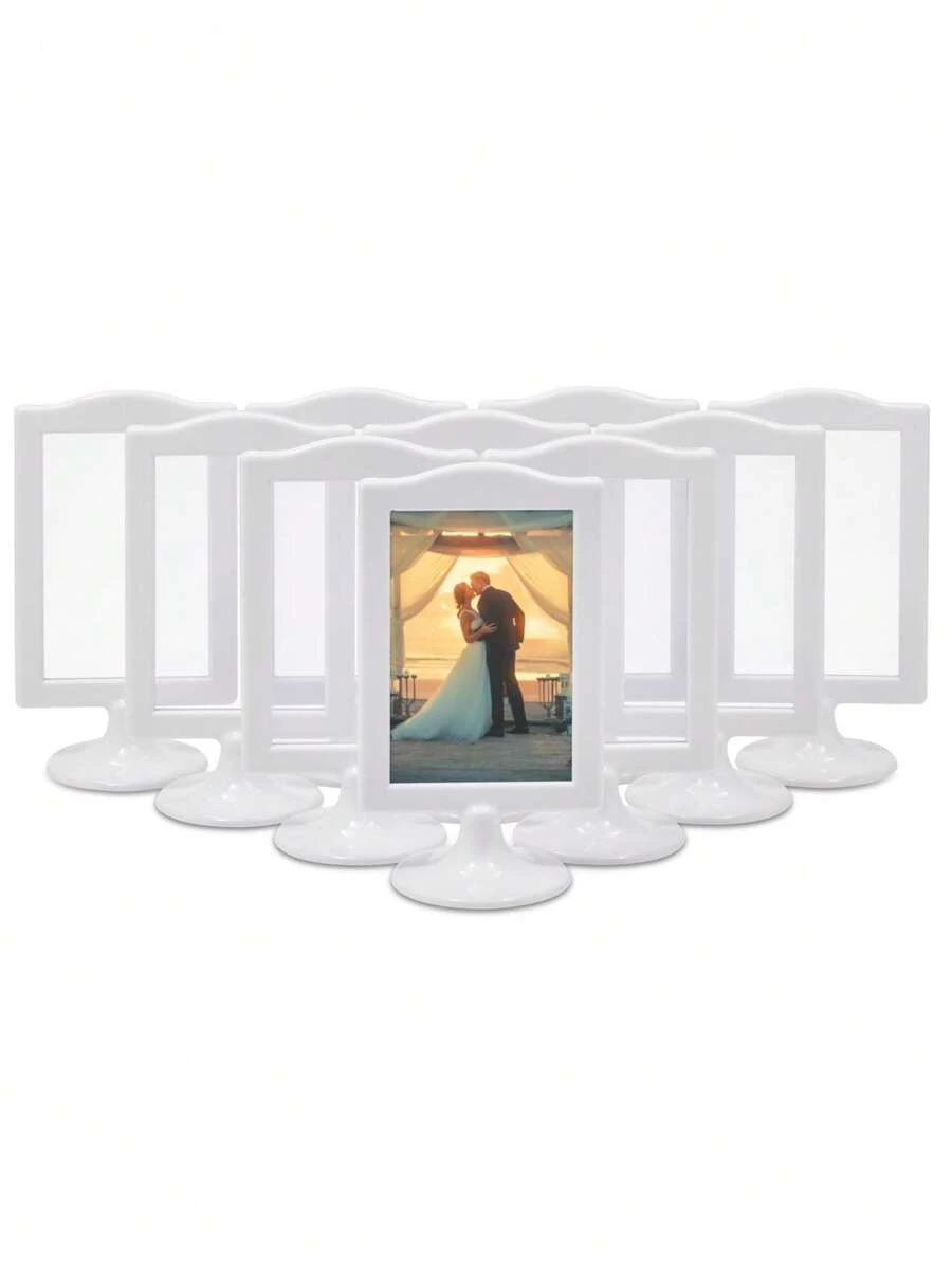 JUVALE Double Sided Pedestal Picture Frames For 4x6 Inch Photos ...