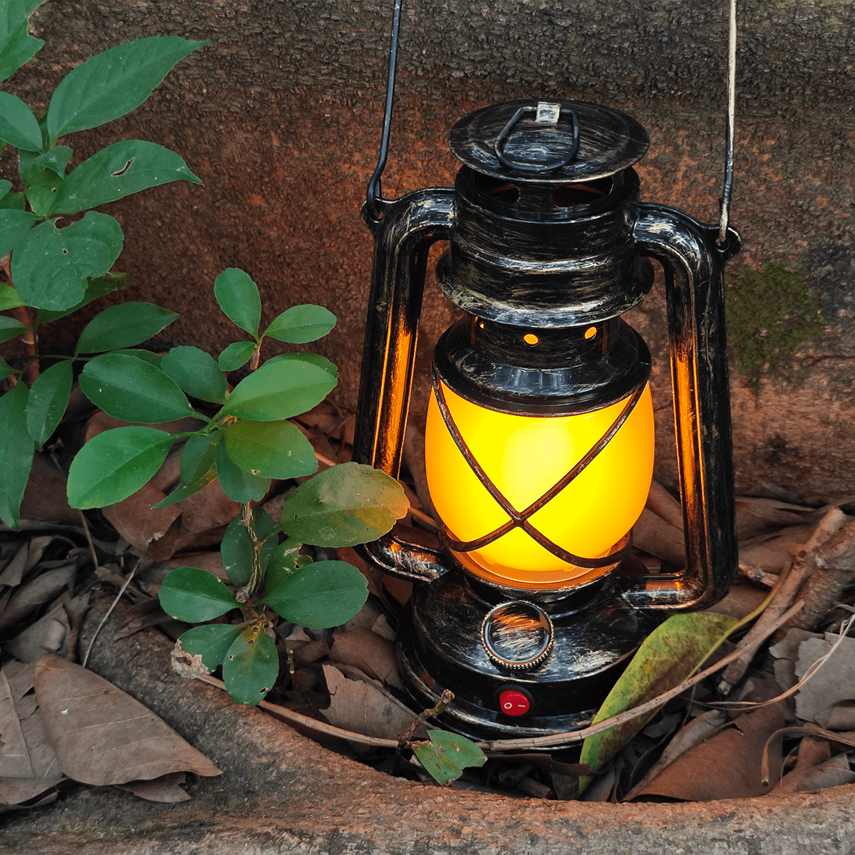 1pc Classic Rechargeable Led Lantern Antique Brass Color Electronic ...