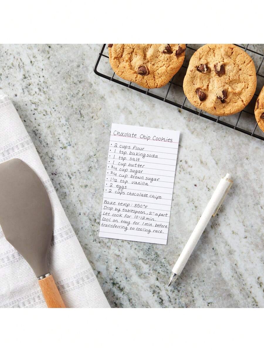 300 Pack Vertically Ruled Index Cards, Vertical Lined Paper Note Cards ...