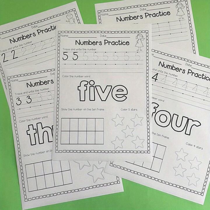 Tracing Numbers 1-100 For Kindergarten: Number Practice Workbook To ...