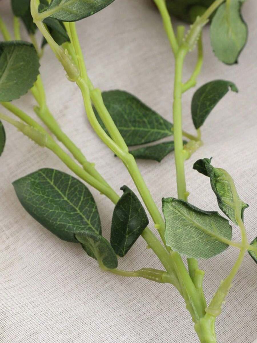 1pc Burnt Pink Rose Bouquet, Vintage Style 7 Heads Burnt Edge Single ...