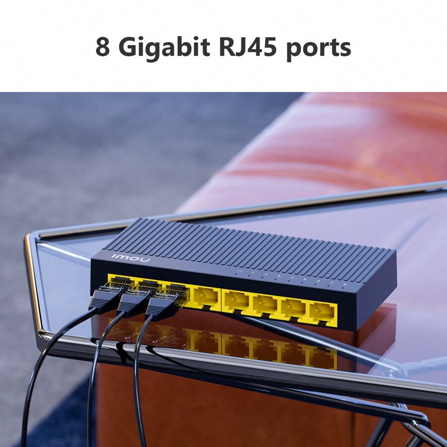 IMOU 8-Port Gigabit Switch SG108C Router with 10/100/1000Mbps Auto ...