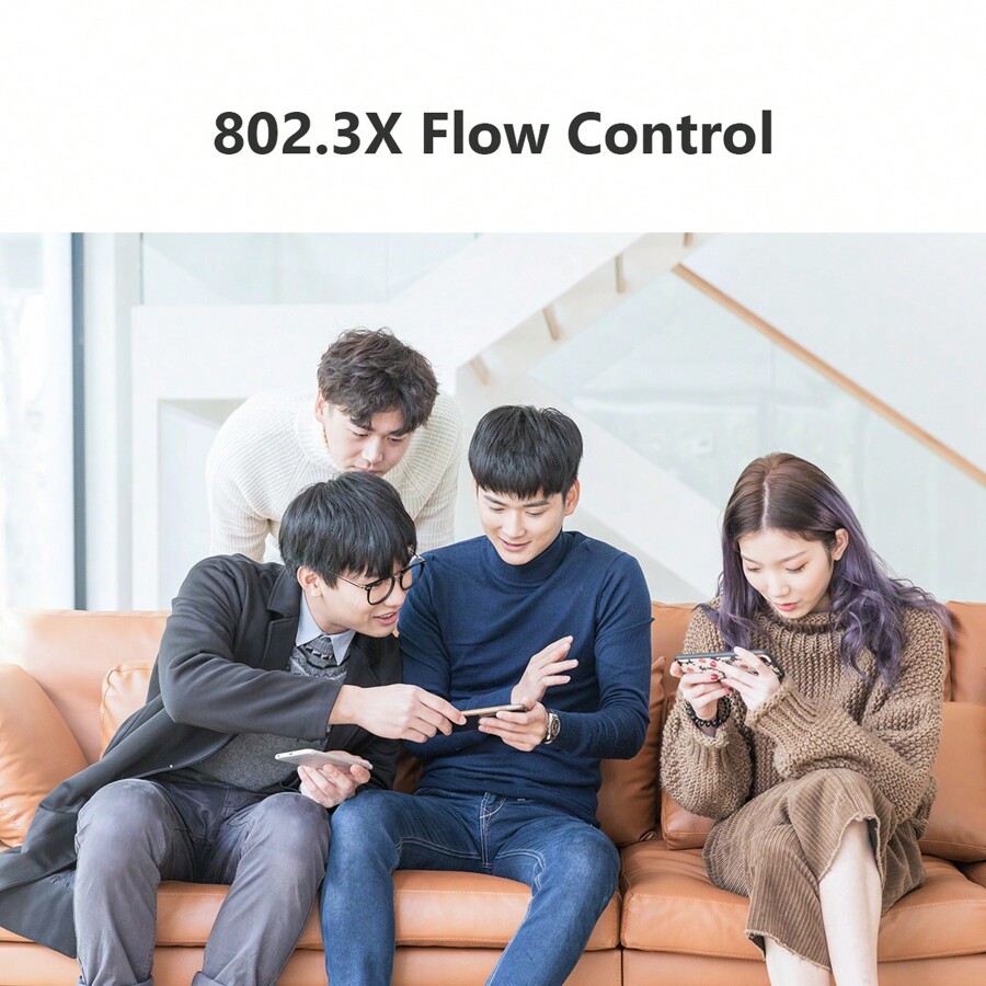 IMOU 8-Port Gigabit Switch SG108C Router with 10/100/1000Mbps Auto-Negotiation Auto MDI/MDIX 802 ...