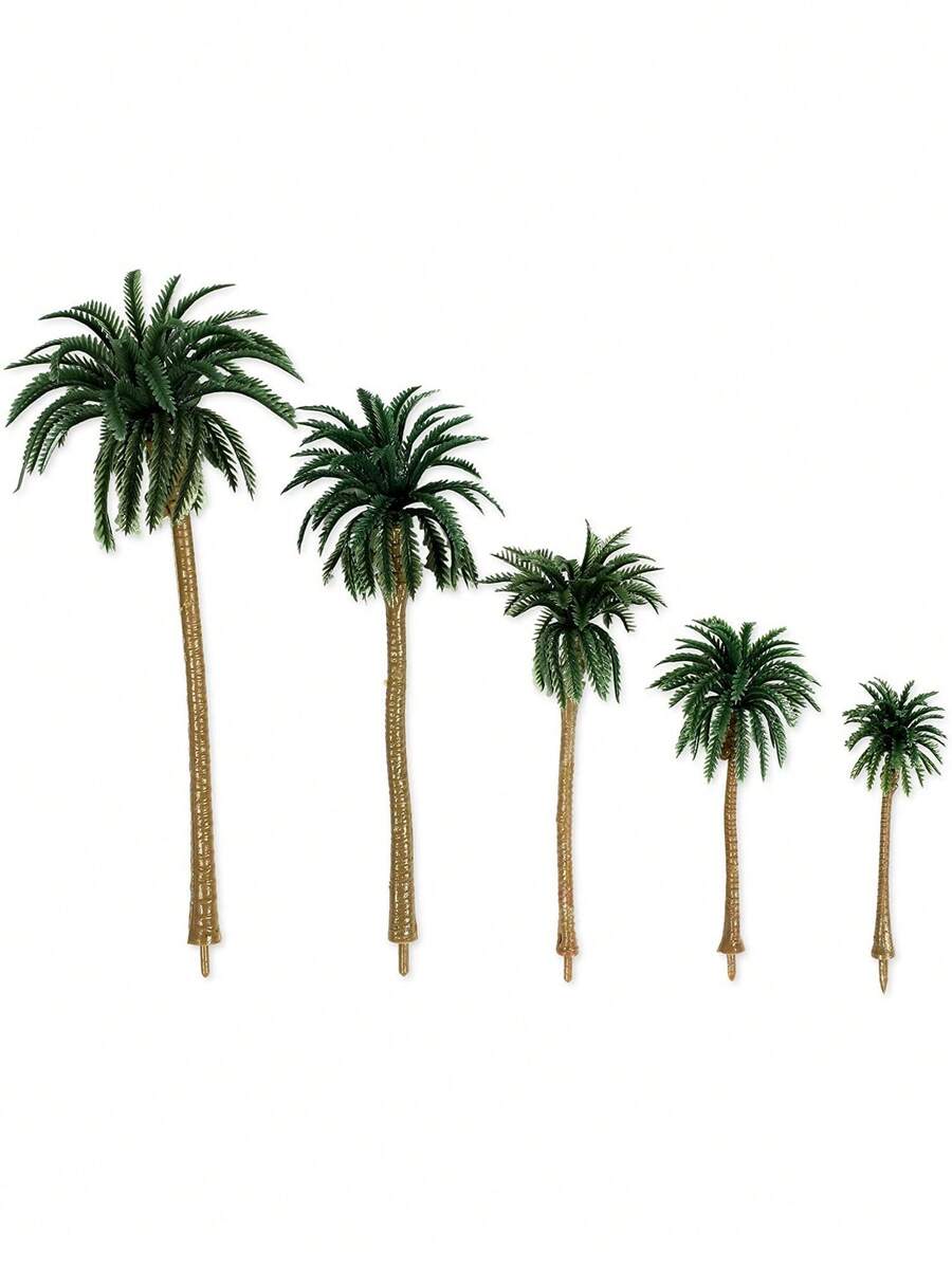 Miniature Model Palm Trees For Dioramas, DIY Crafts (5 Sizes, 15 Pieces ...