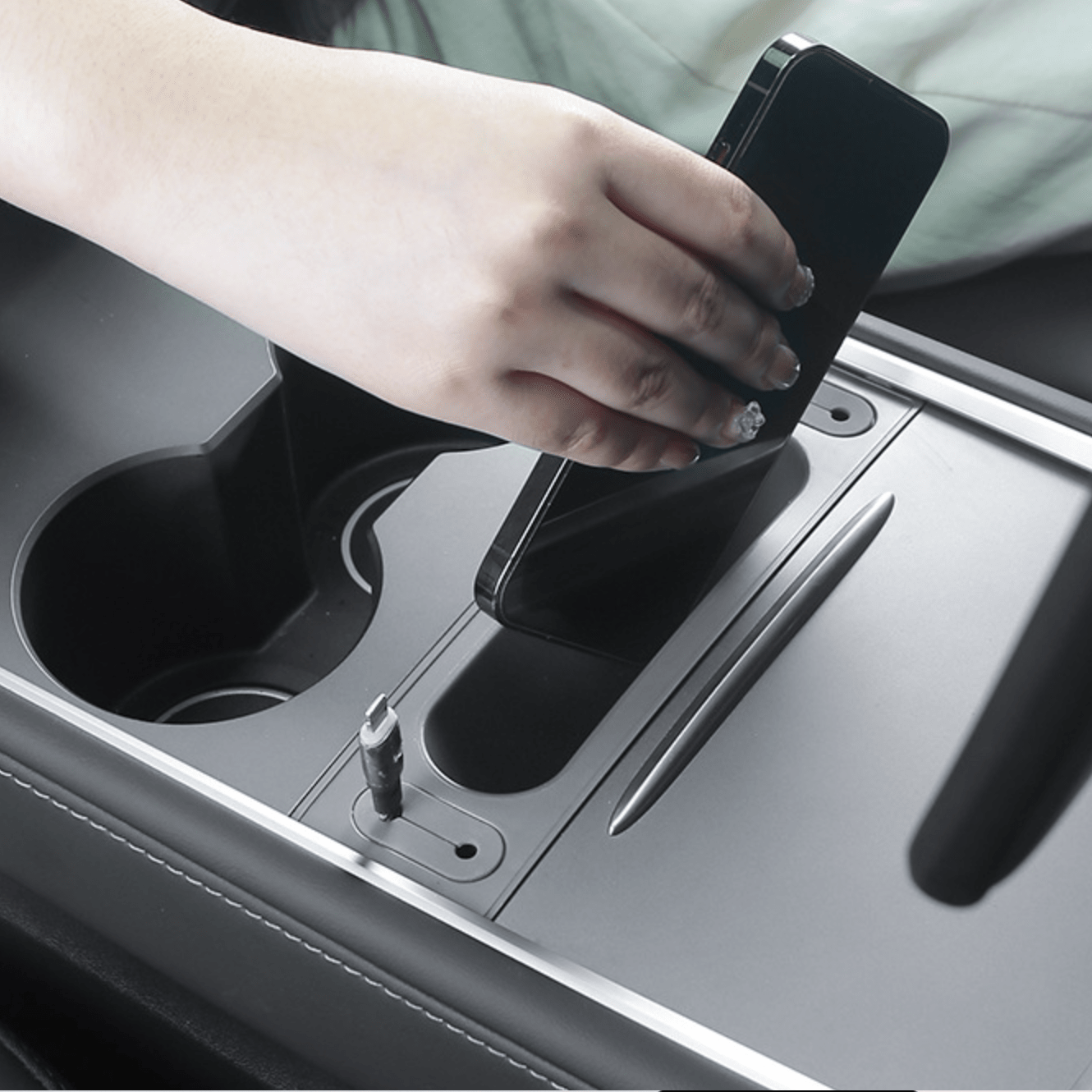 USB Hub, Storage Box For Model 3/ Y 2021 2022 2023 Docking Station Of ...