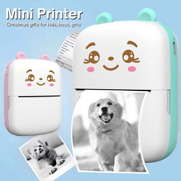 Mini photo printer for iPhone/Android, portable thermal photo printer ...