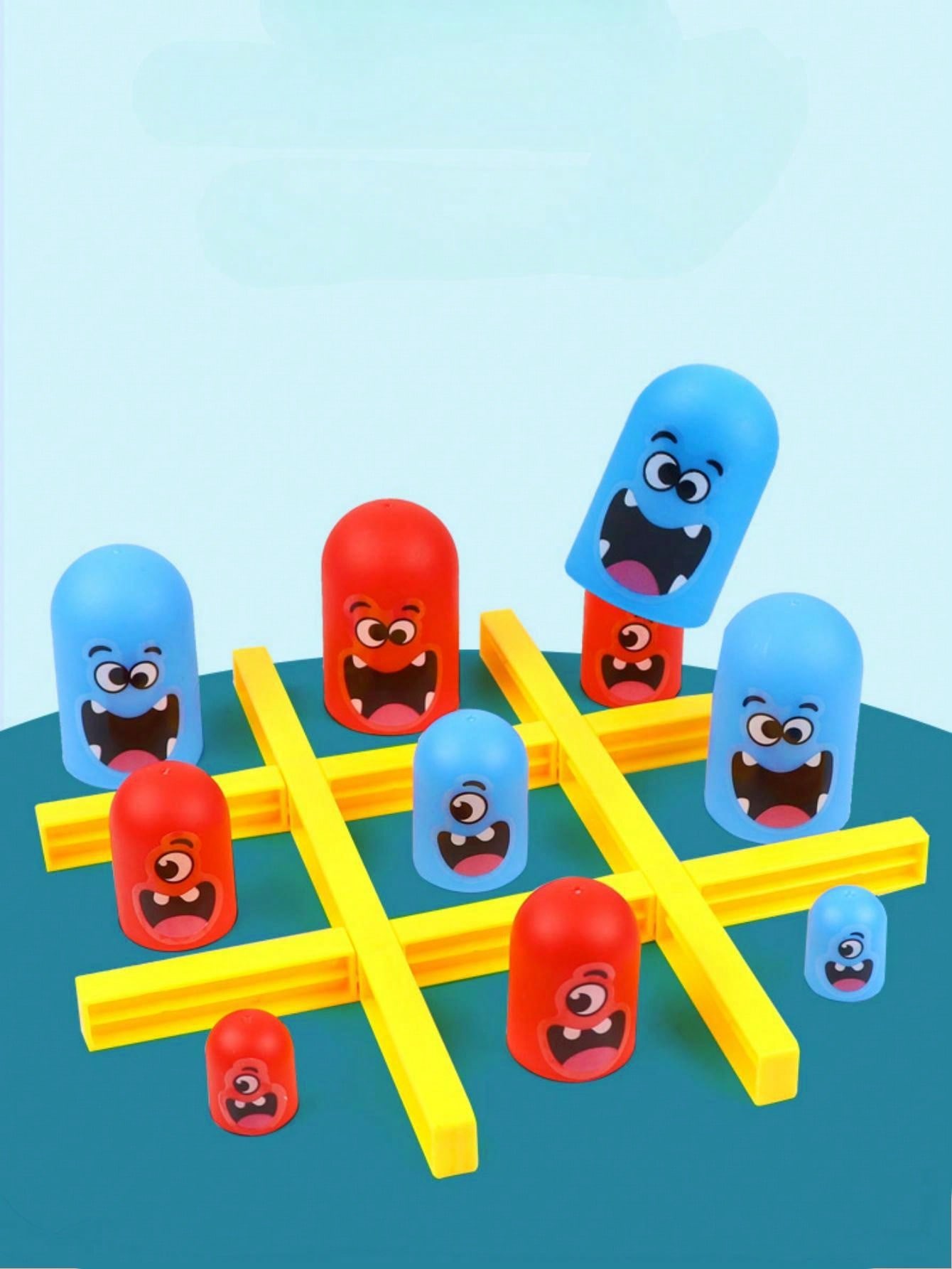 1 Set Cartoon Tic Tac Toe Game Interactive Board Game Stackable Tic Tac Toe Suitable For