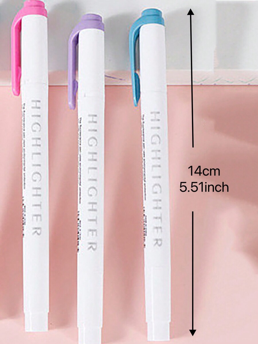 15pcs Warm Color Double Ended Highlighters, Dual Tip Mild color ...