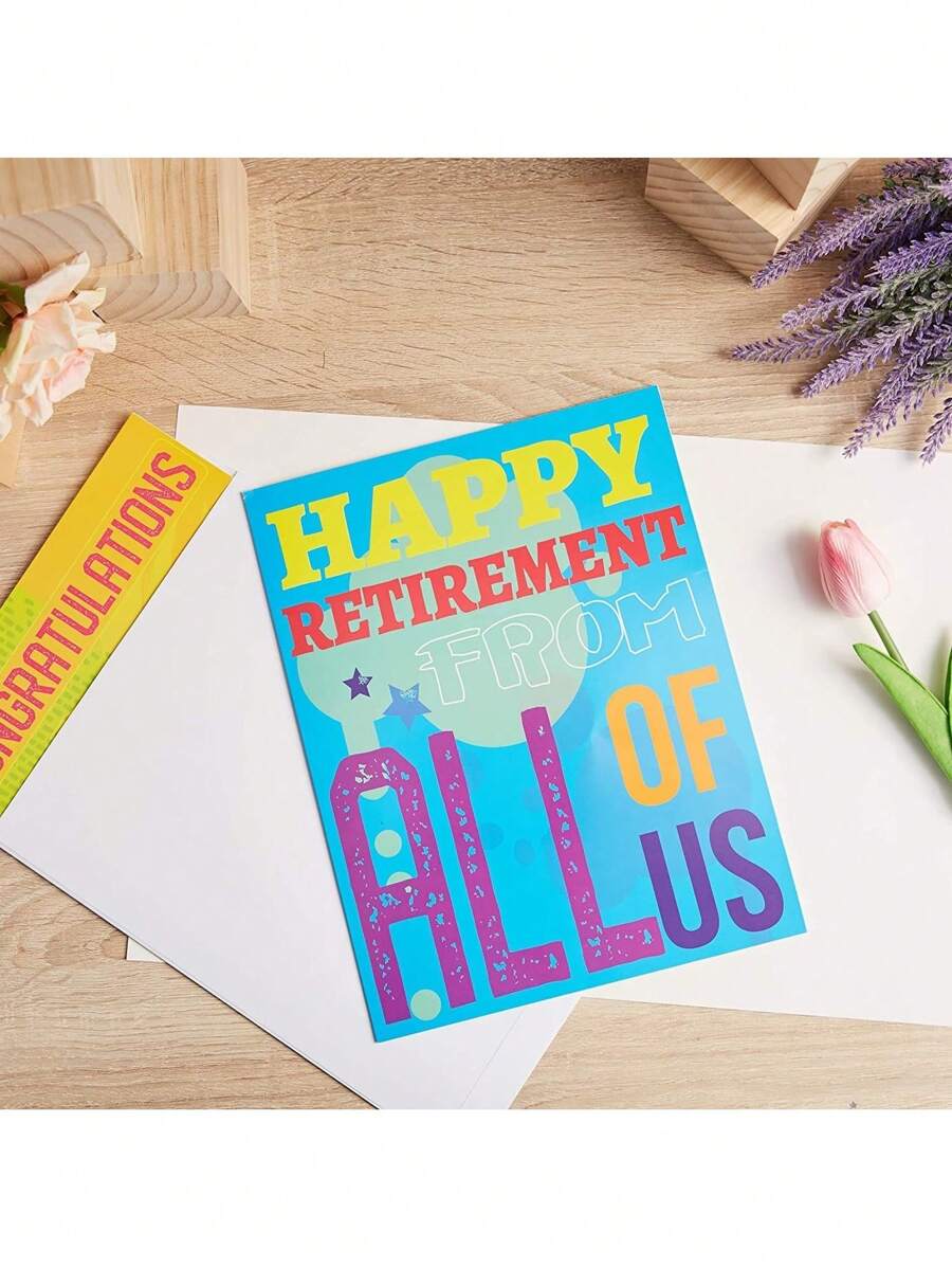 Bright Creations Jumbo Retirement Farewell Cards With Envelopes For ...