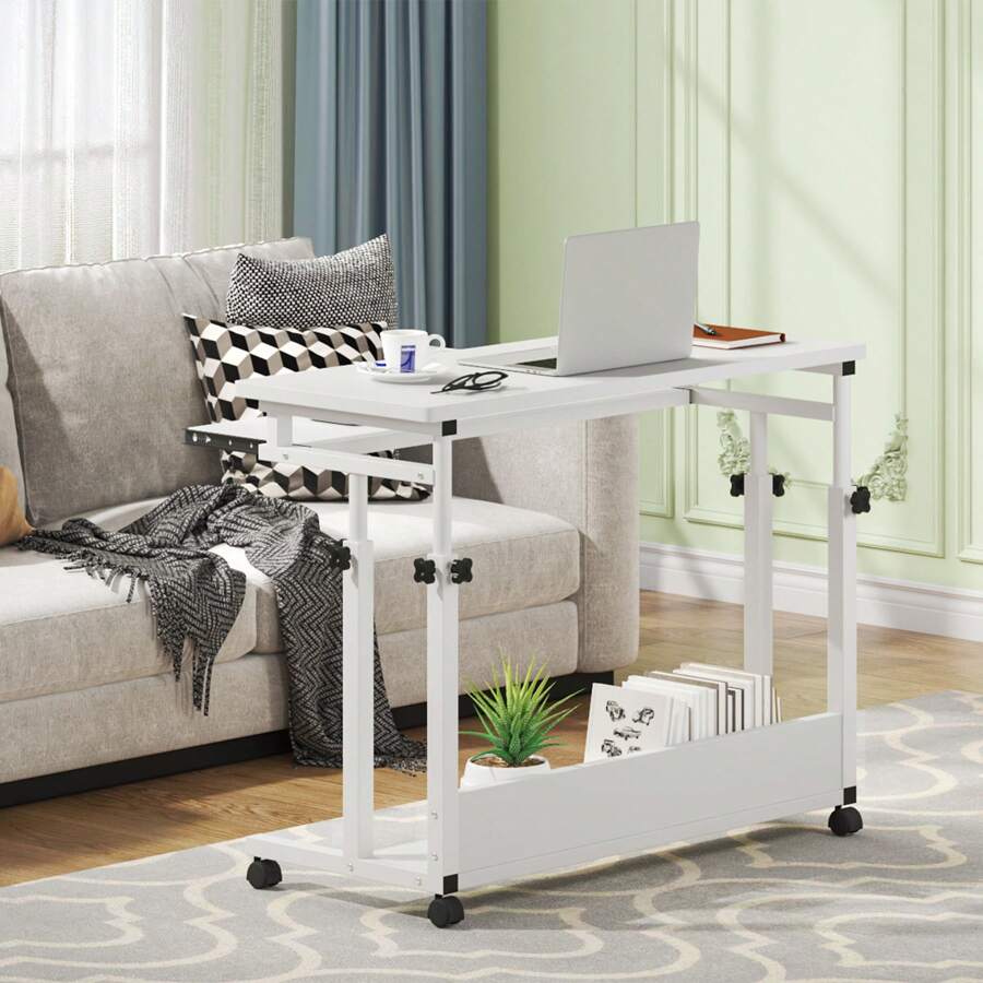 Tribesigns Portable Desk for Sofa and Bed, Height Adjustable Laptop ...