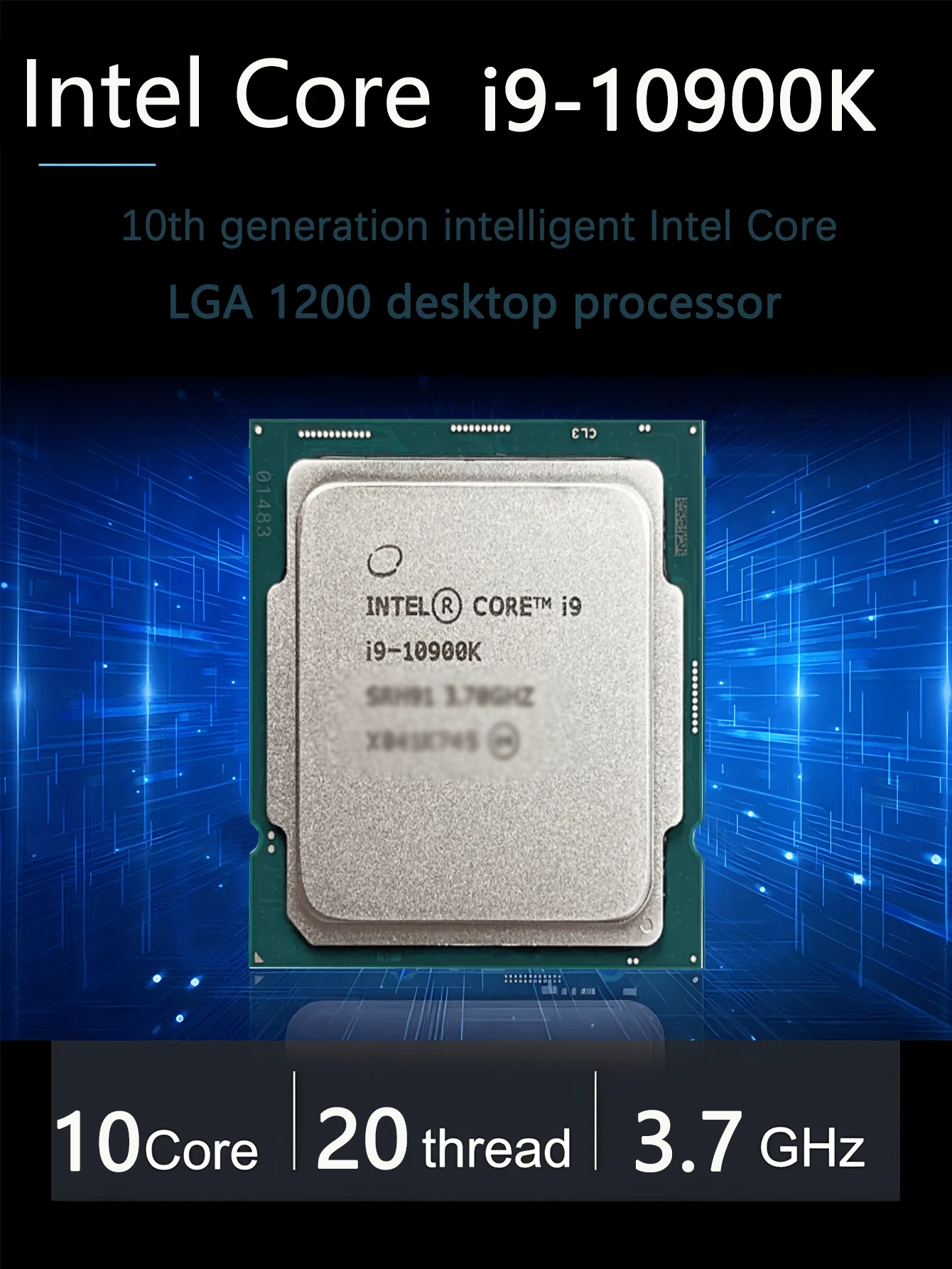 ASUS Intel Core I9-10900k I9 10900k 3.7ghz Processador Cpu De 10 ...