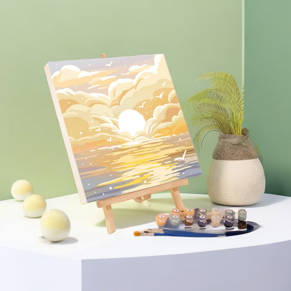 1pc Diy Scenery Handmade Creative Digital Oil Painting | SHEIN USA
