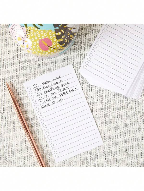 300 Pack Vertical Ruled Index Cards 3x5 With Check Boxes For Daily To ...