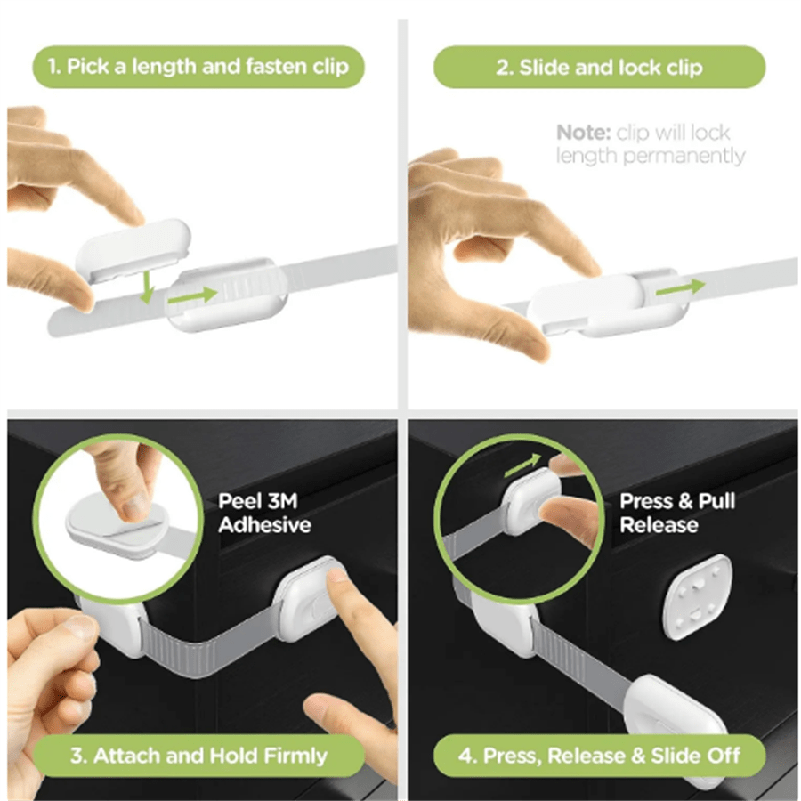 1 Pièce/verrou De Sécurité Anti-pincement De Tiroir De Protection ...