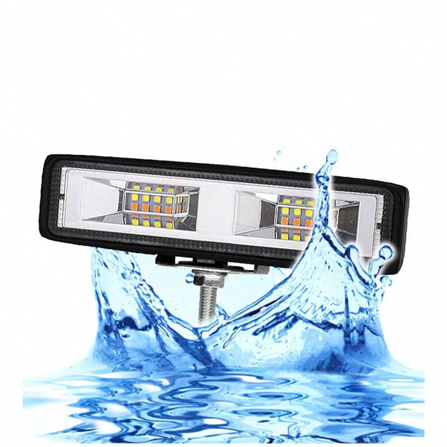 2 pieces Car LED headlight/work light/double flash/LED light strip ...