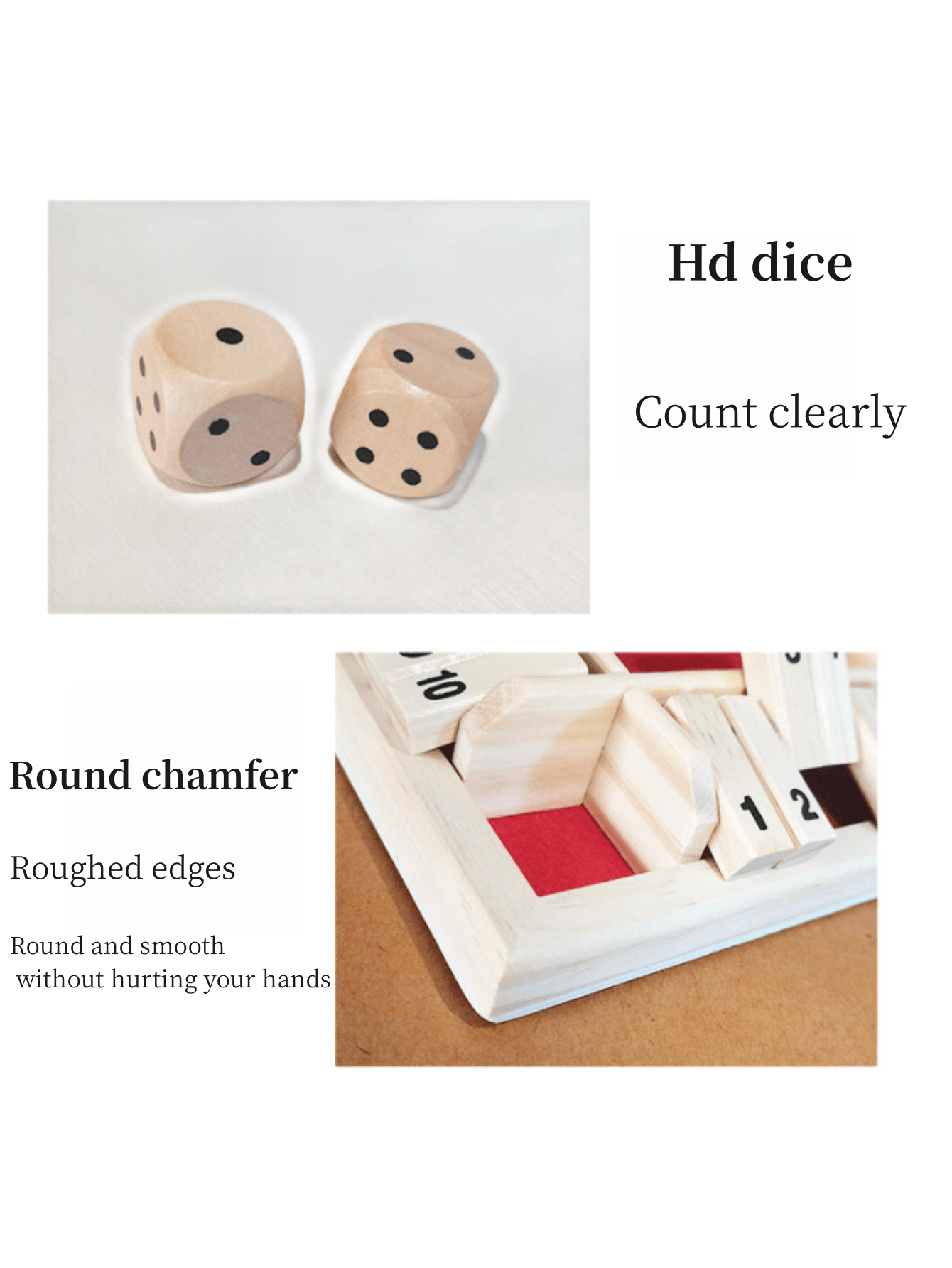 Wooden Green Base Flip Card Game | SHEIN UK